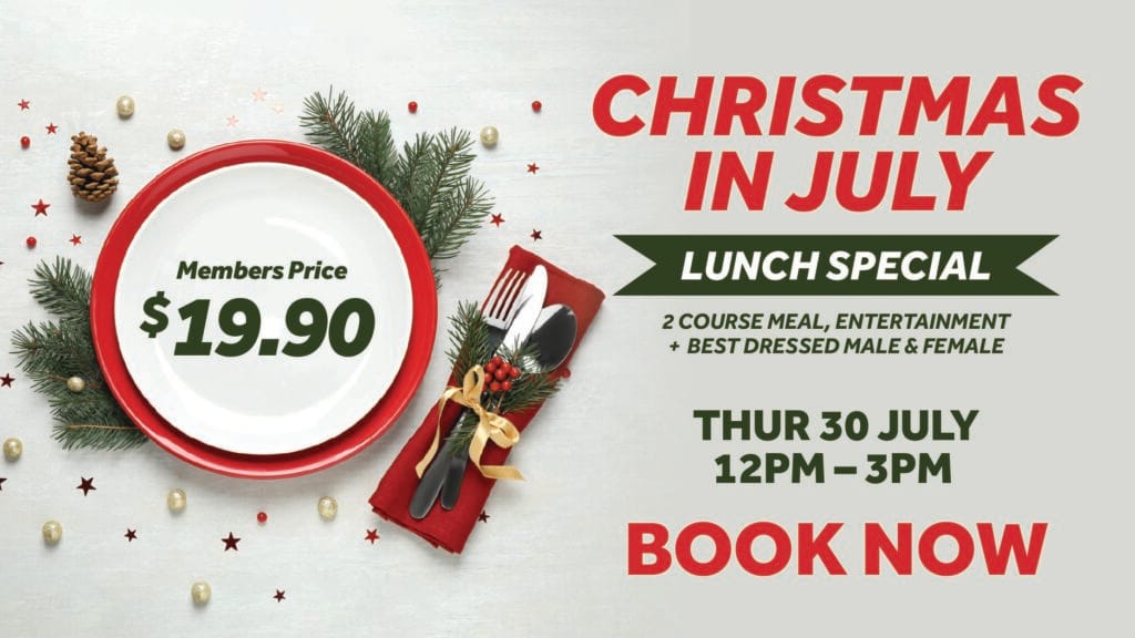 Christmas in July | Members $19.90 » St. George Leagues Club